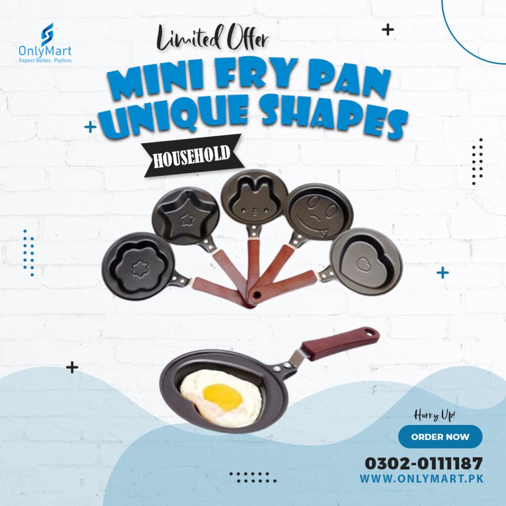 Mini Fry Pan Unique Shapes - Only Mart -Buy Now!