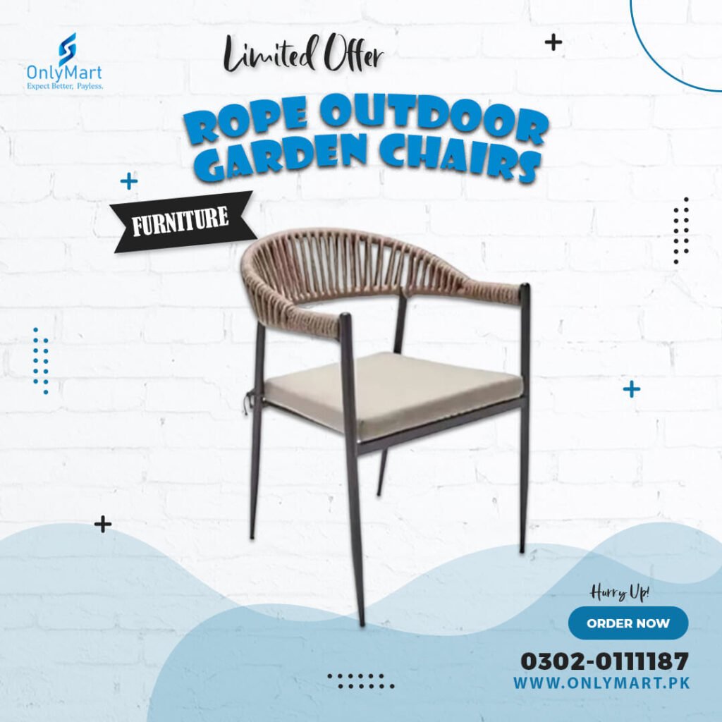 Rope Garden Chairs - Only Mart - Buy Best Outdoor Furniture!