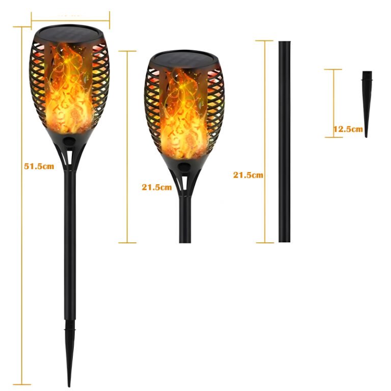 Outdoor Solar Flame LED Light - Only Mart - Stunning Decoration!