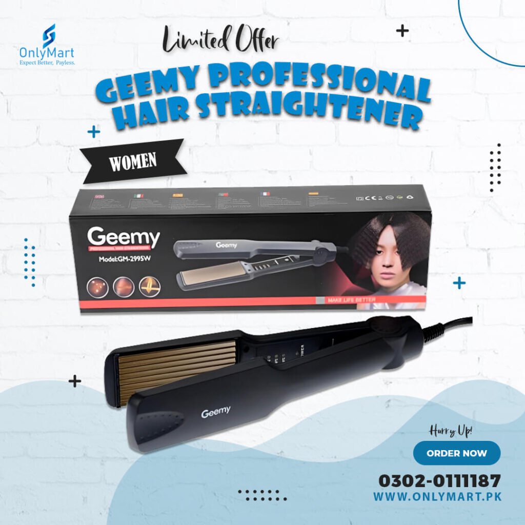 Geemy Professional Hair Straightener - OnlyMart - Order Now!